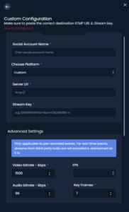 How to Use Custom RTMP Streams for Popular Live Streaming Destinations ...