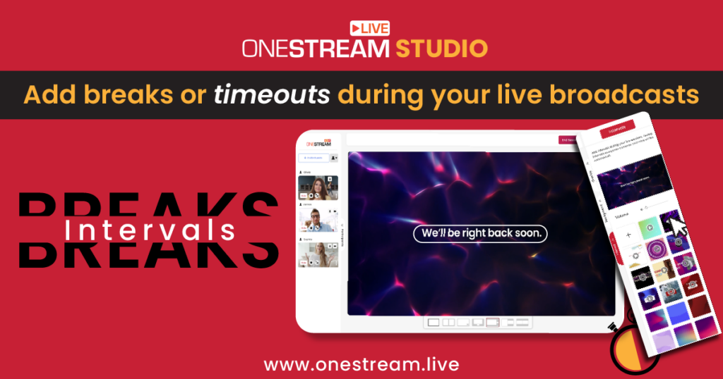 How to Add Intervals to your Live Shows using OneStream Studio ...