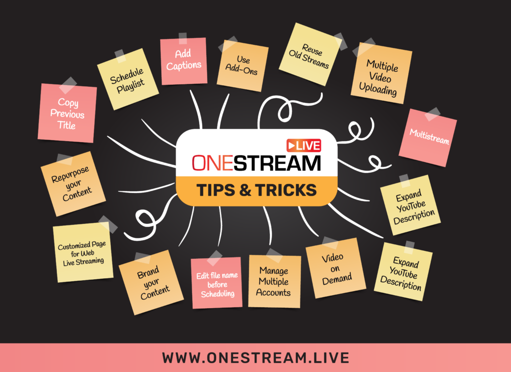 Live Streaming Tips with OneStream Live