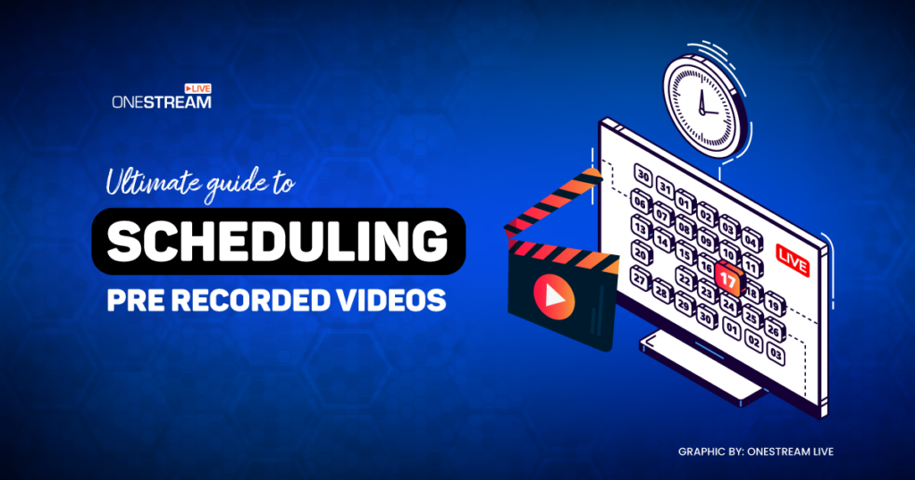 How to live stream pre-recorded videos on social media