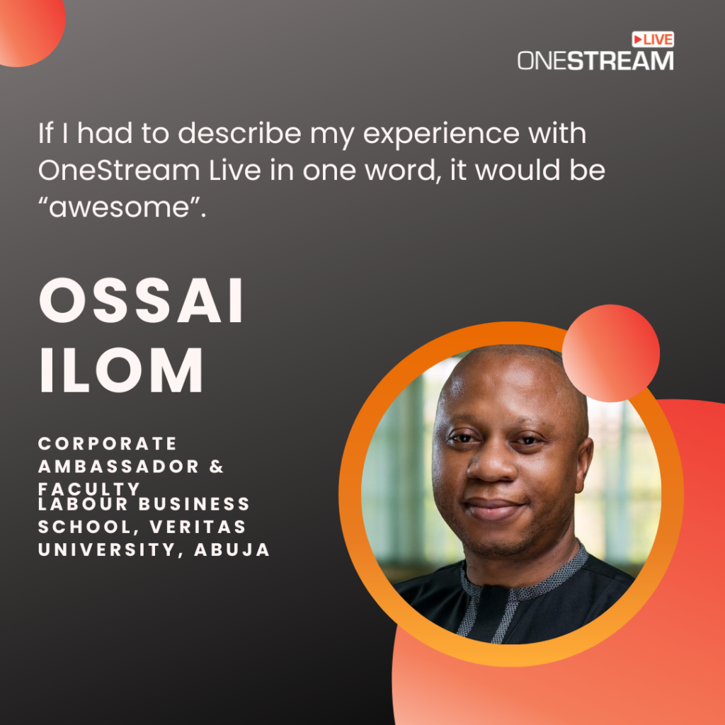 Ossai Ilome x OneStream Live: Transforming Business Streaming