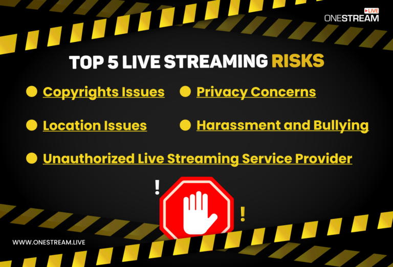 Top 5 Risks of Live Streaming you Should be Aware of
