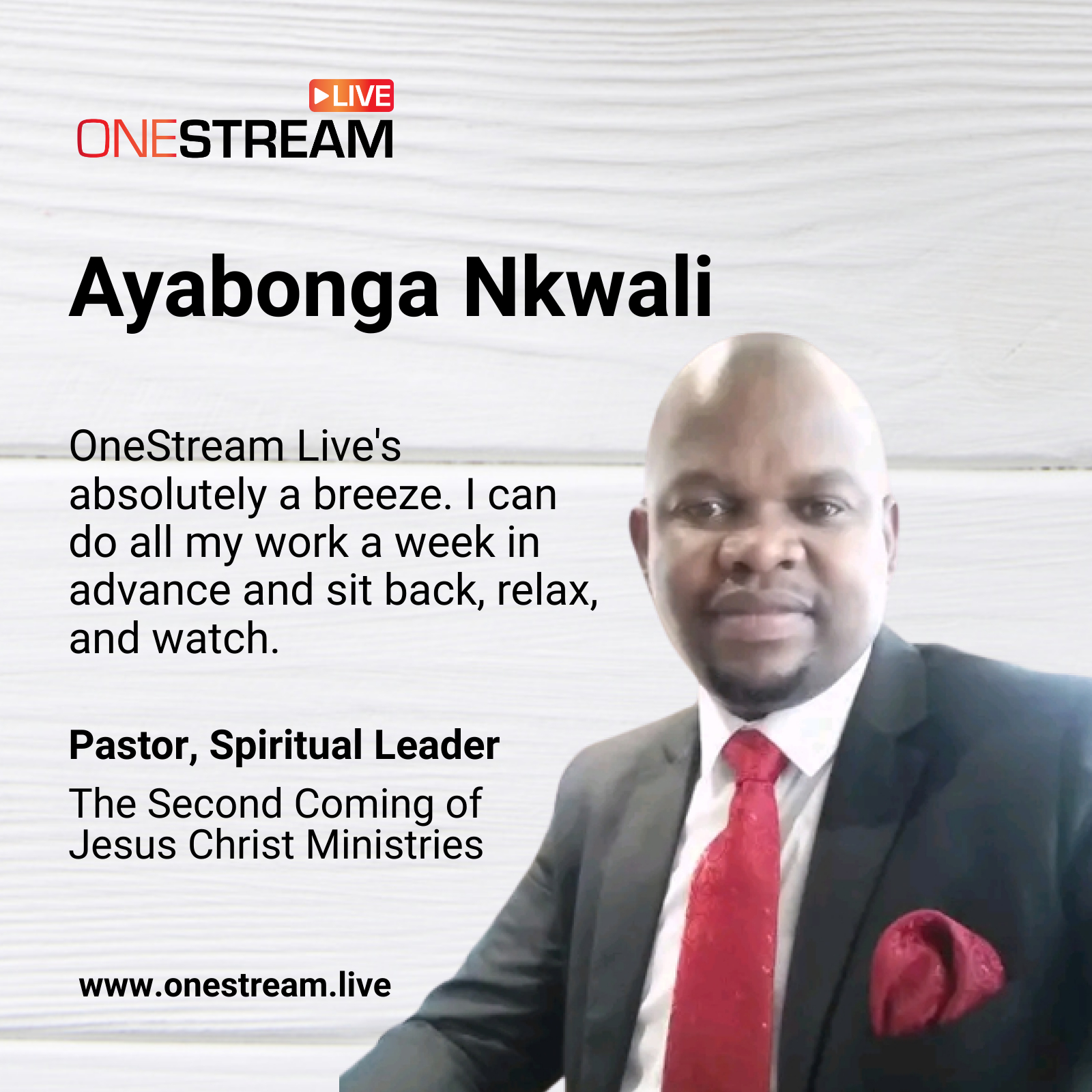 Ayabonga Nkwali x OneStream Live - A Success Story