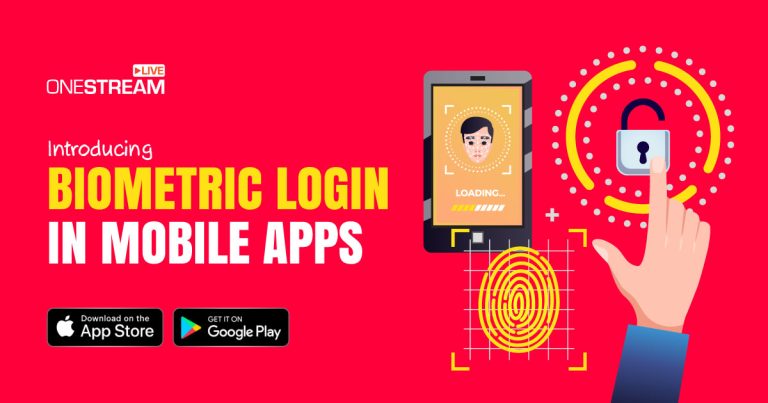 Biometric Login in OneStream Live Mobile App