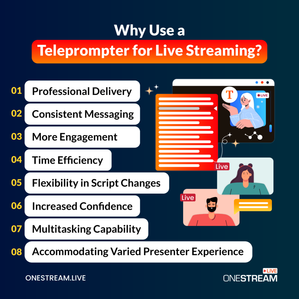 Teleprompter Online: Introduced By OneStream Live