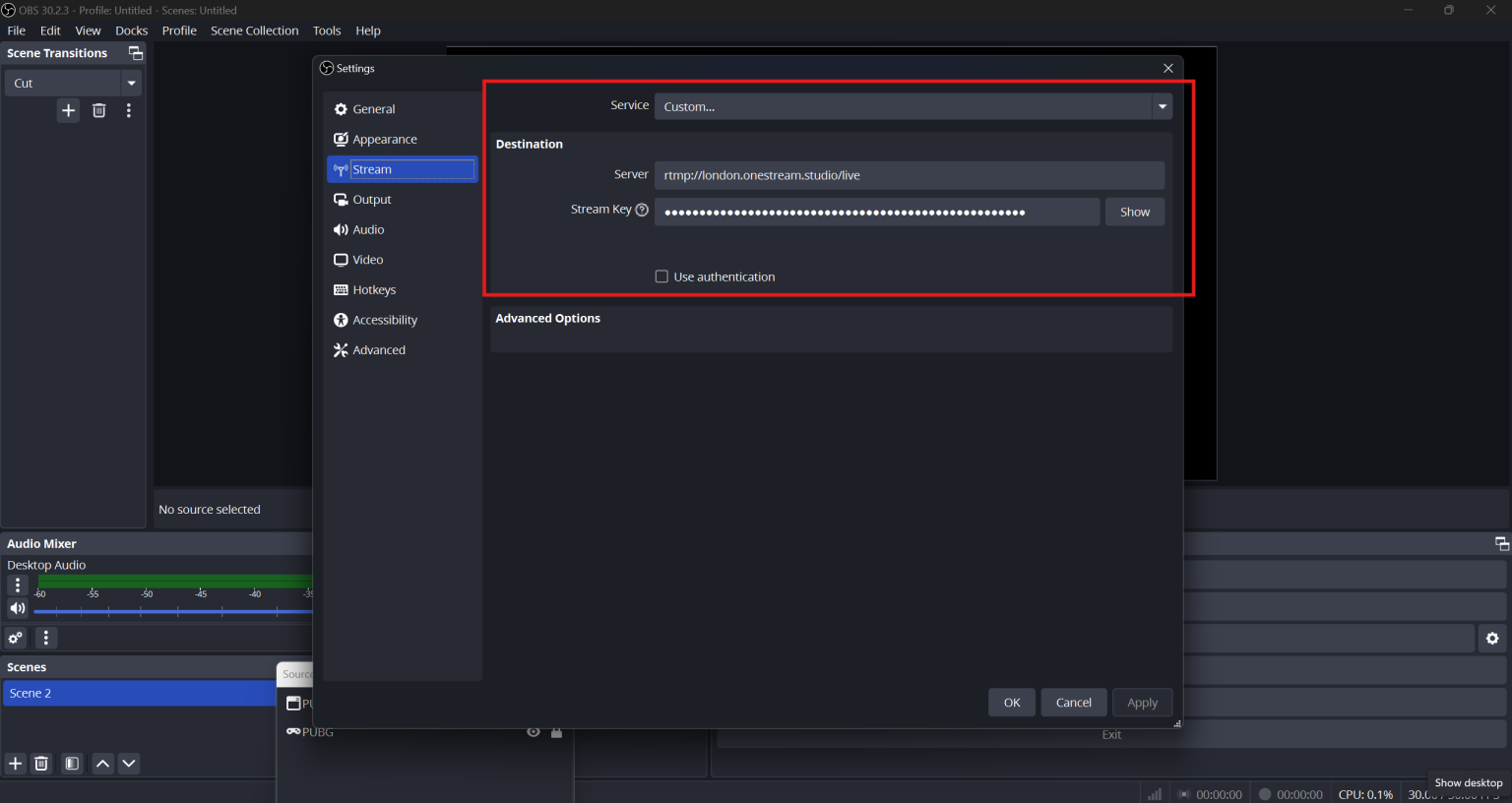 How to PUBG Live Stream Using OneStream Live