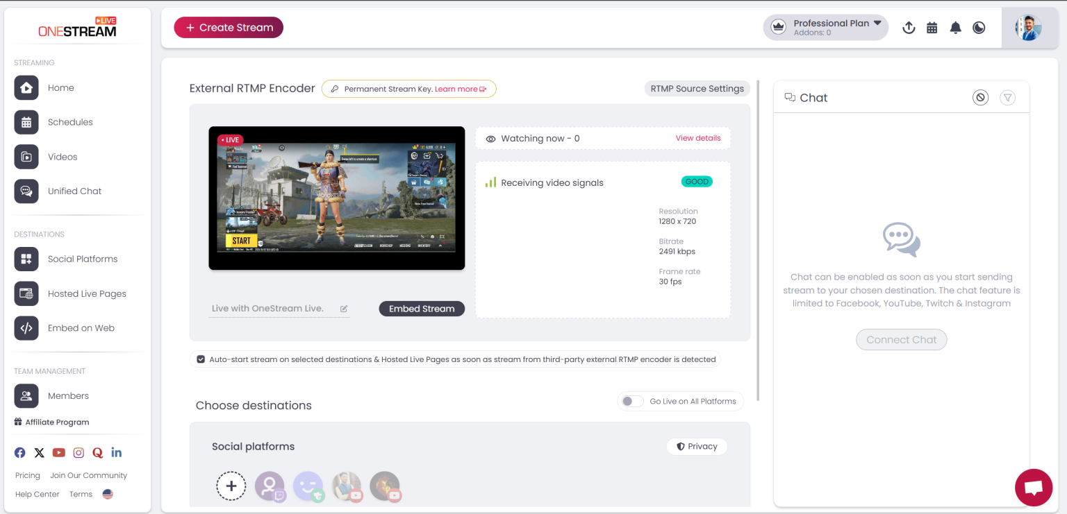 How to PUBG Live Stream Using OneStream Live